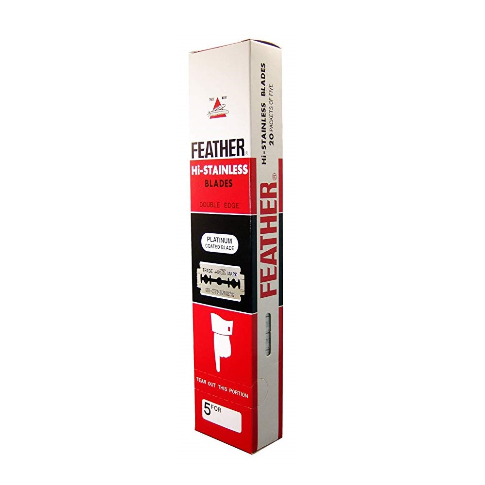 Feather Blades Feather New Hi Stainless Blades 5 Packets Of 10